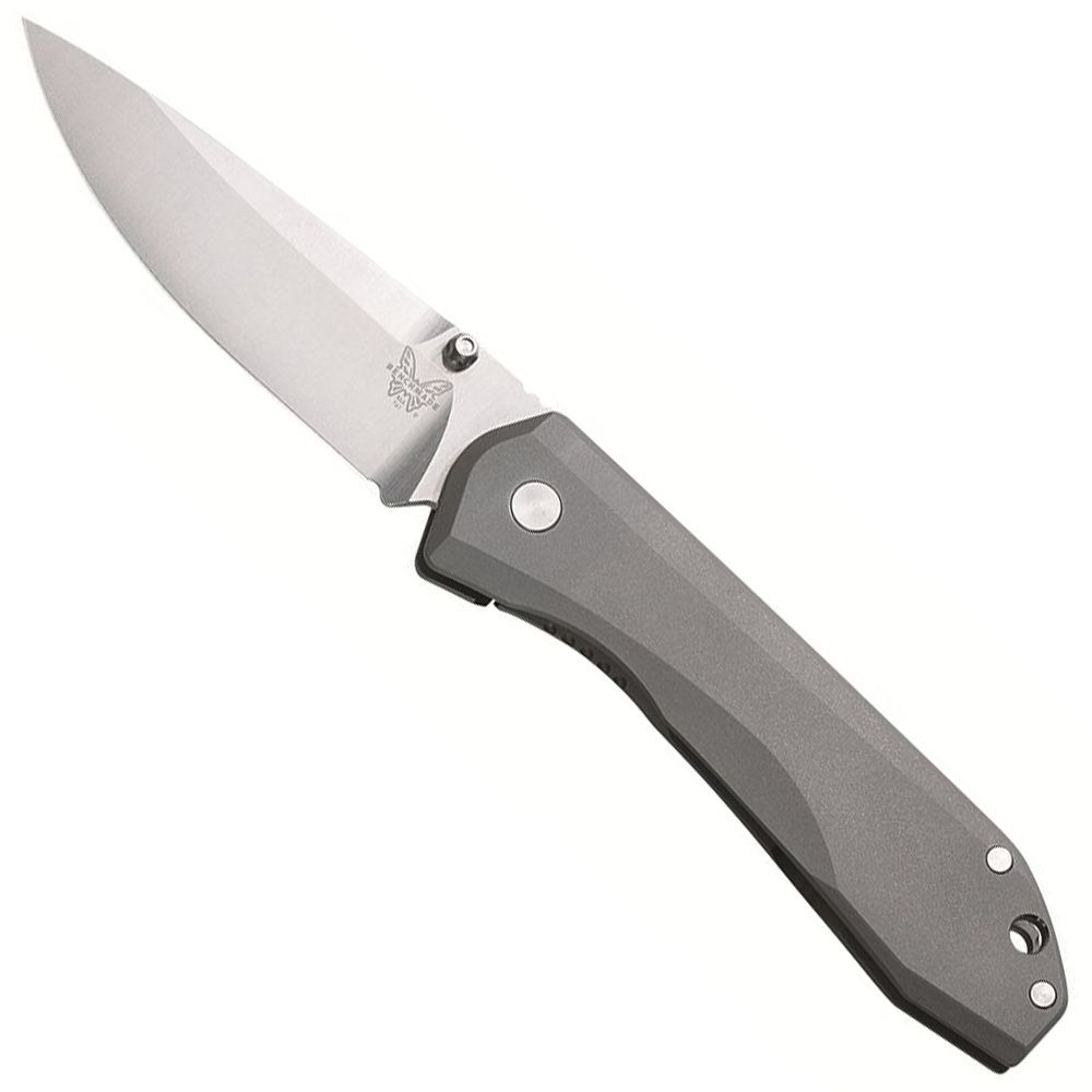 Benchmade Titanium Monolock Plain Edge Folding Blade Knife | Camouflage.ca