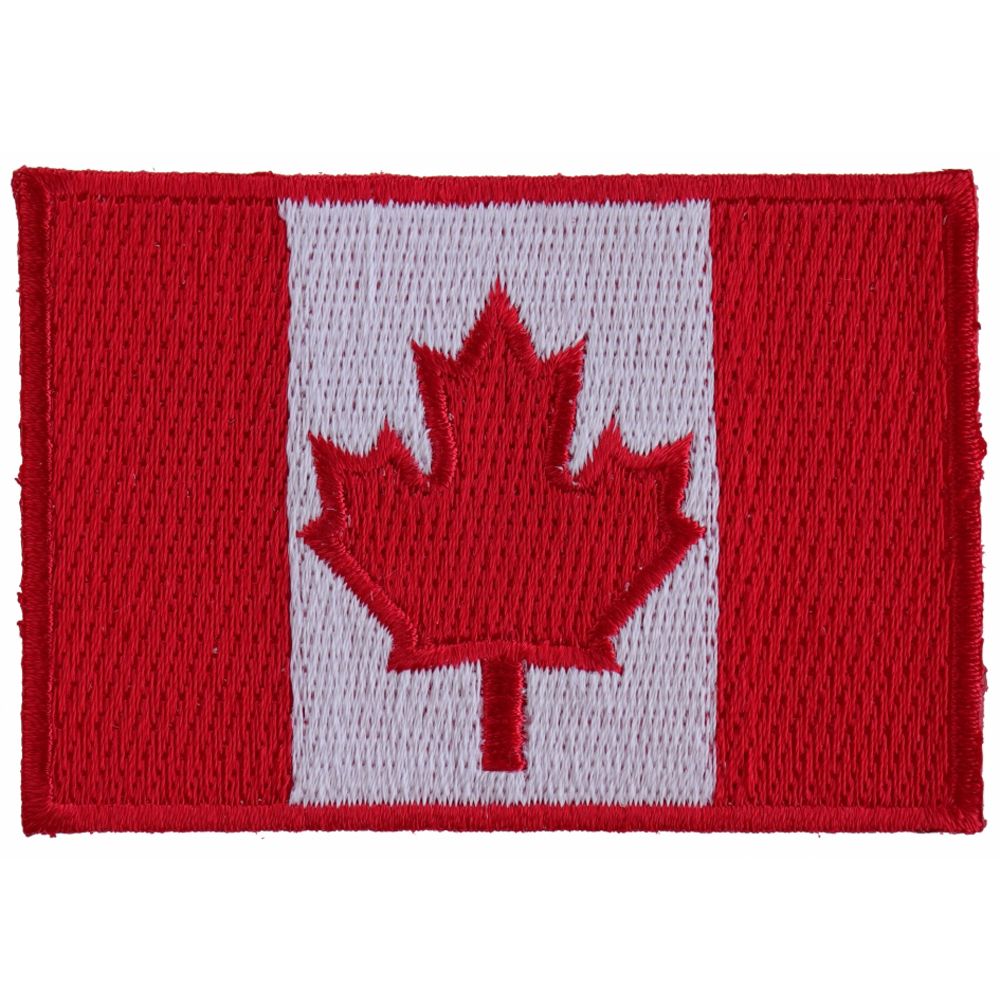 Canada Flag Small Embroidered Patch - 3x2 Inch | Camouflage.ca