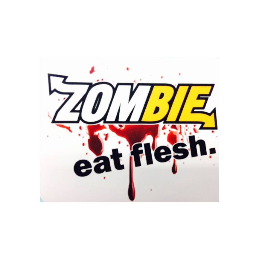 Zombie Eat Flesh Sticker | Camouflage.ca