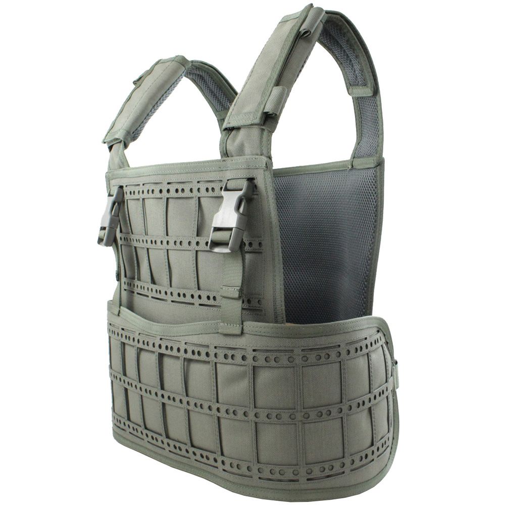 Gear Stock Laser-Cut MOLLE Vest - Tan | camouflage.ca