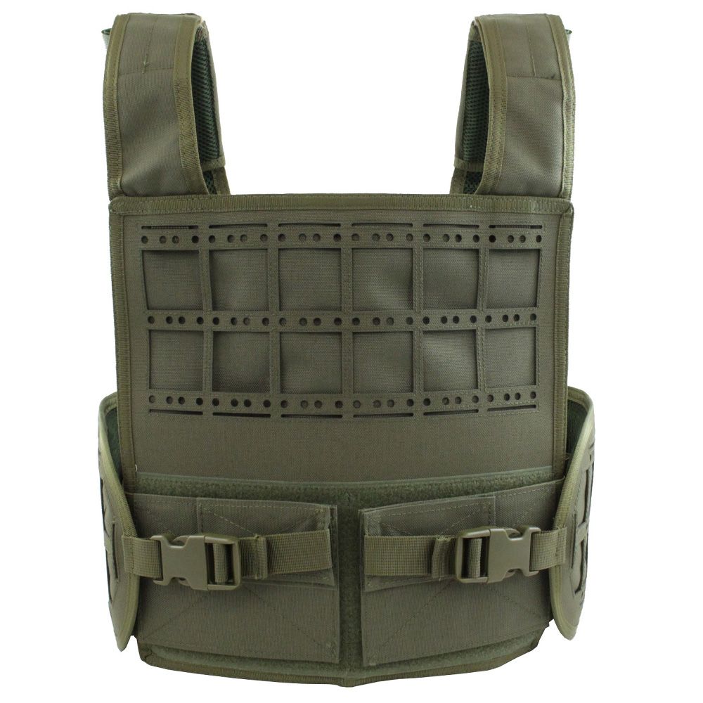 Gear Stock Laser-Cut MOLLE Vest - Tan | camouflage.ca