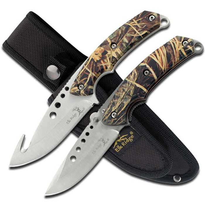 Elk Ridge Hunting Knife Set 2 Piece Set | camouflage.ca