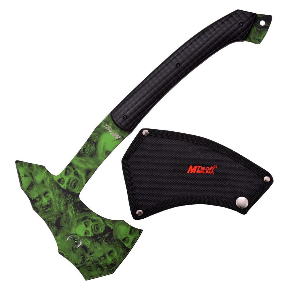 MTech USA MT-AXE12C 12 Inch Zombie Green Axe