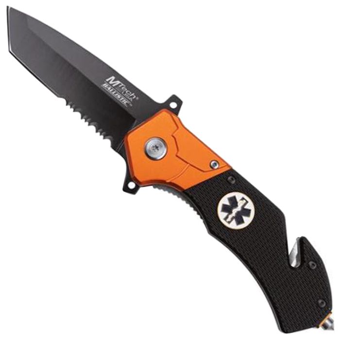 MTech USA Stainless Steel Half Serrated Edge Folding Knife | Camouflage.ca