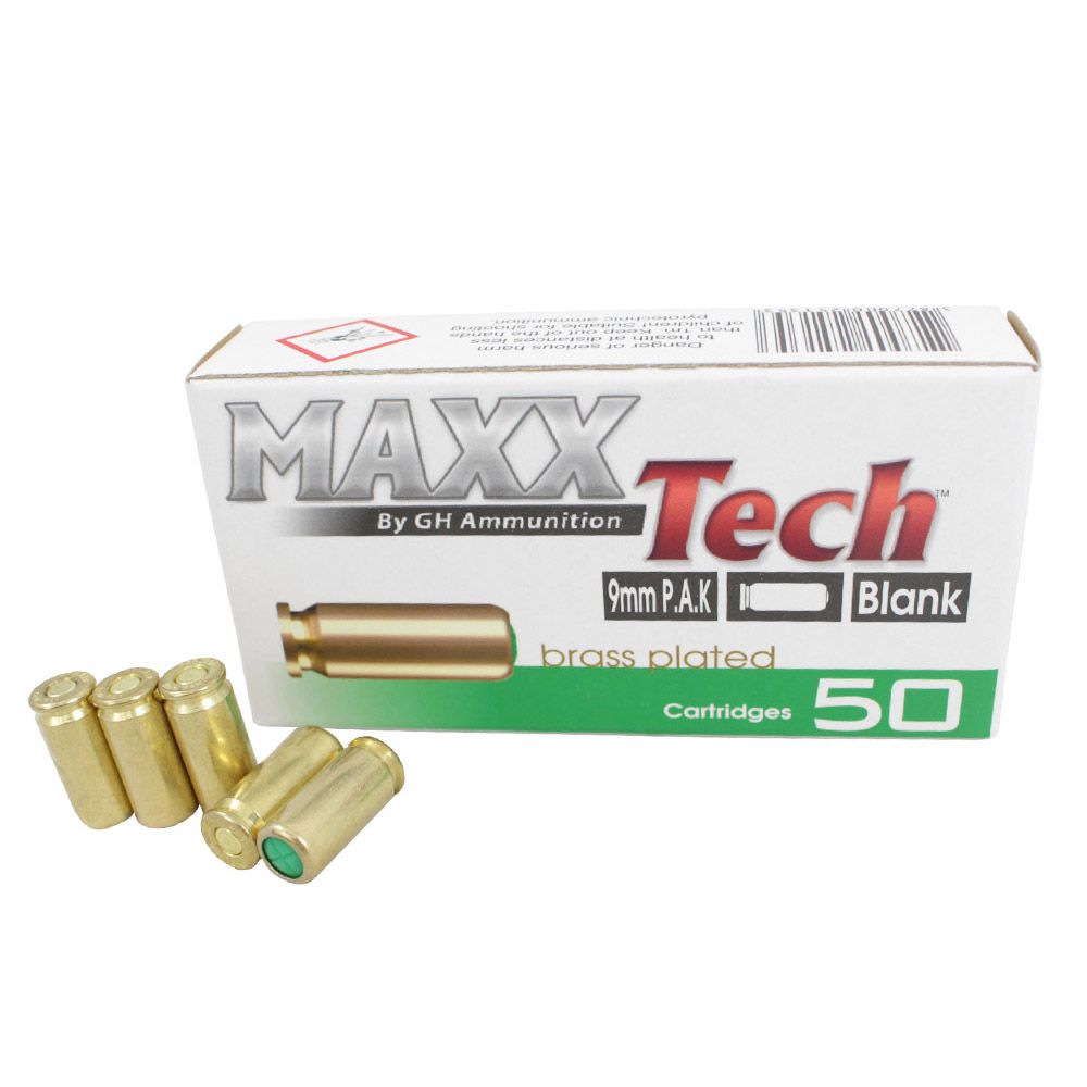 9mm P.A. Blank Ammo Cartridges - 50ct. | Camouflage.ca
