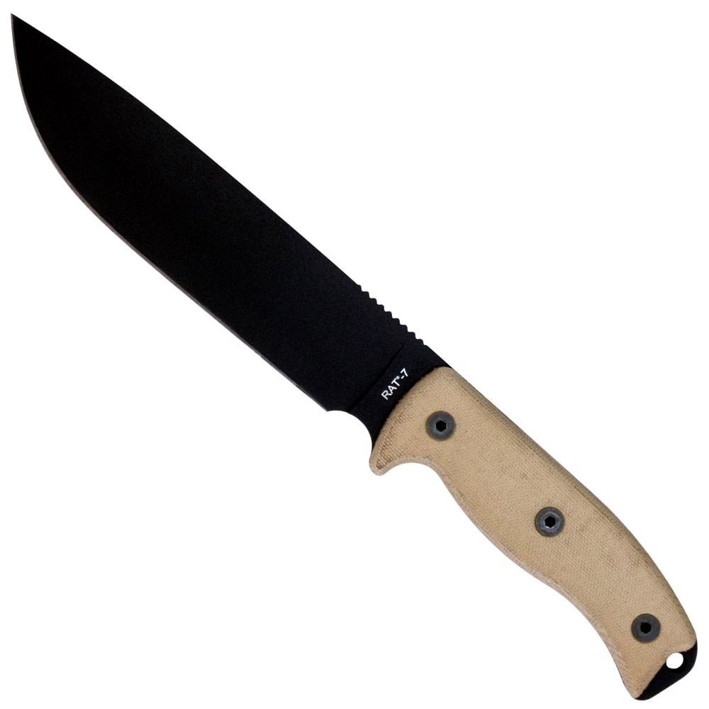 OKC RAT - 7 Plain Edge Fixed Blade Knife | Camouflage.ca
