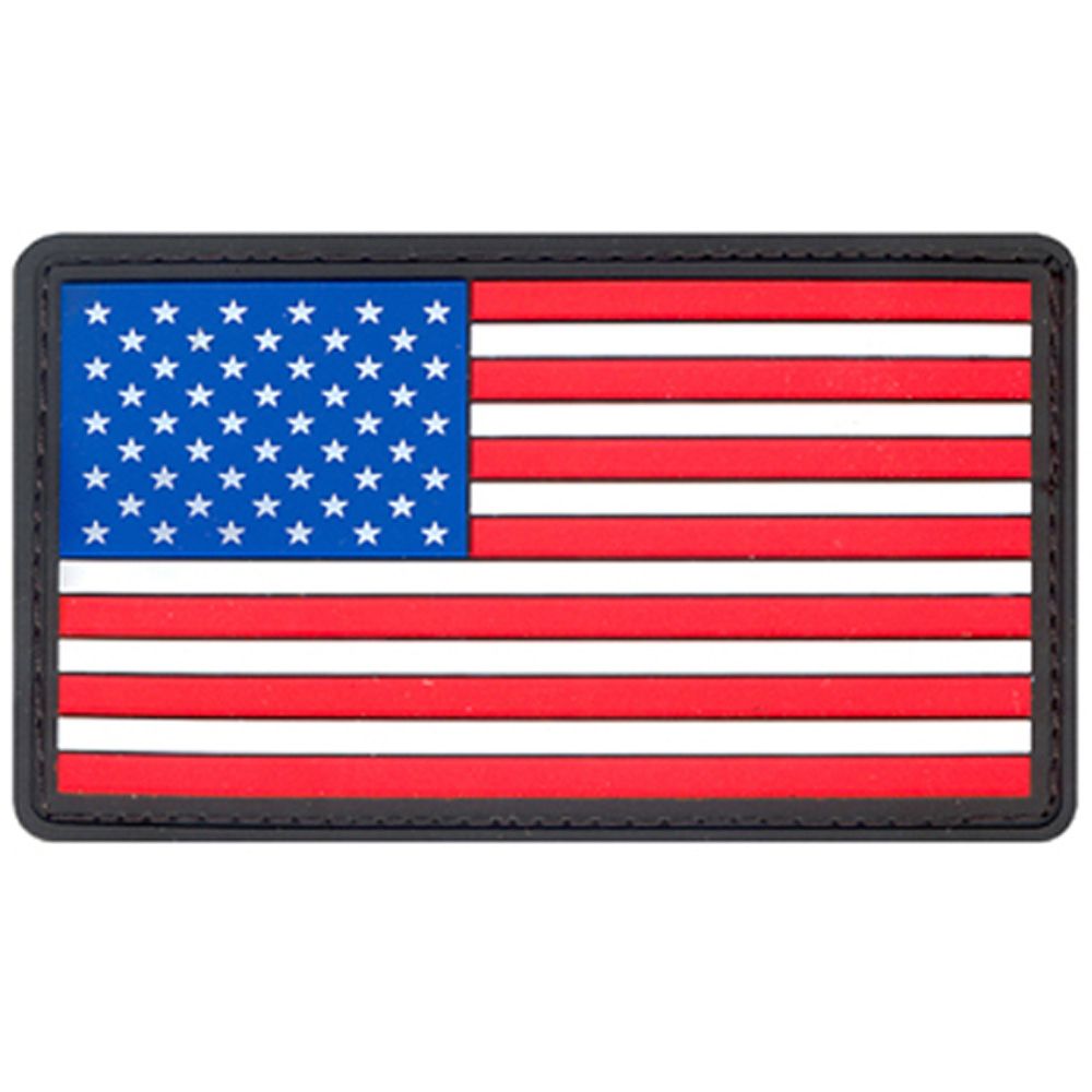 PVC US Flag Patch With Hook Back | Camouflage.ca
