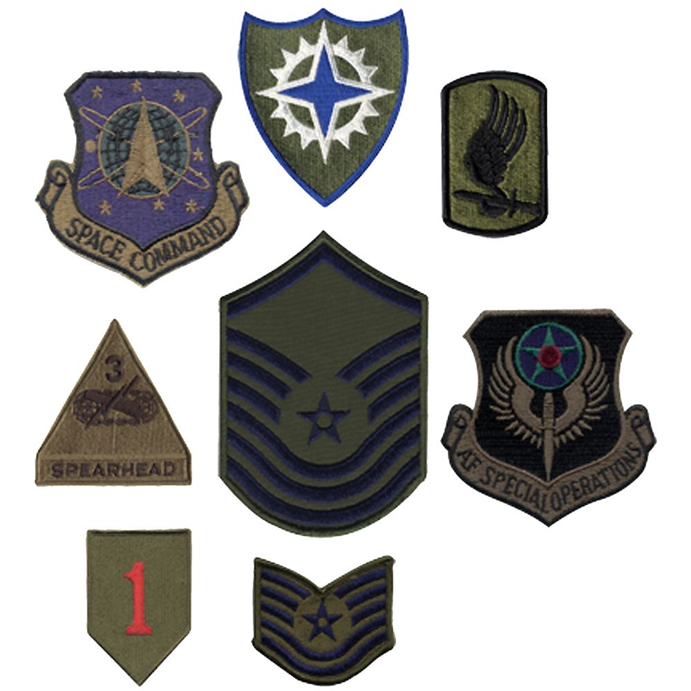 Subdued Military 50 Pieces Assorted Military Patches | Camouflage.ca