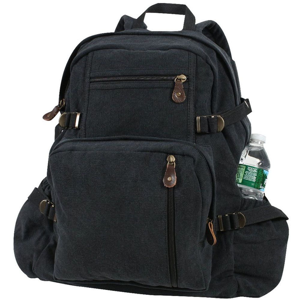 Jumbo Vintage Canvas Backpack | Camouflage.ca