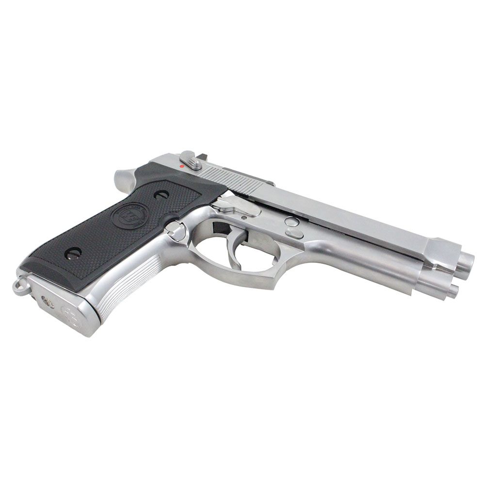 WE M92 Full Auto GBB Chrome Airsoft Pistol | camouflage.ca