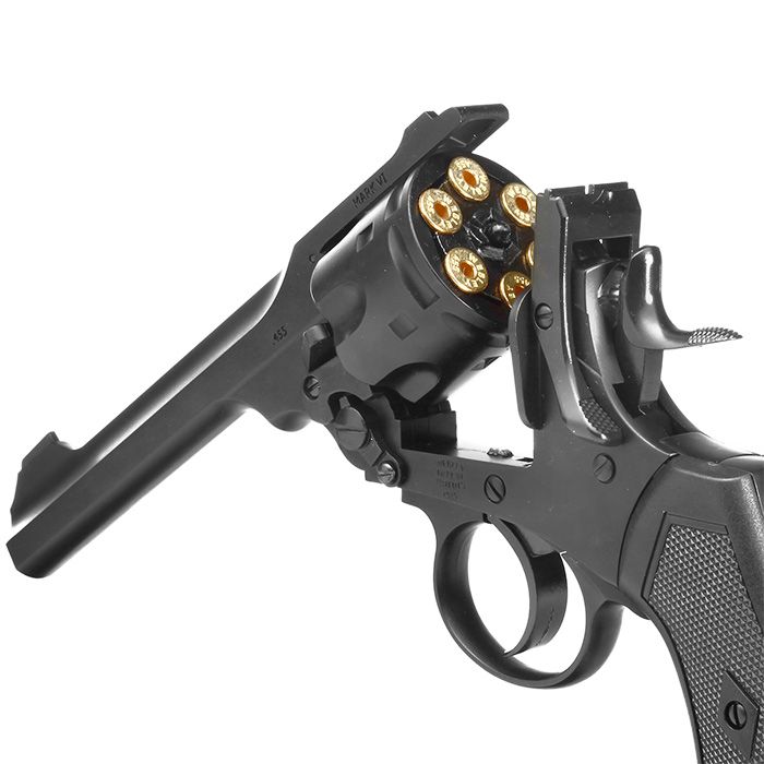 Webley and Scott MKVI Service 6mm Steel BB Revolver - 6 Shot ...